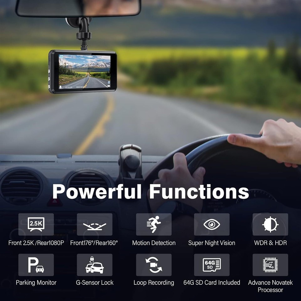 Semi Truck Dash Cam Best Rated Large Big Truck Trucker Uber Lyft,High ...