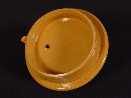 VERY RARE c1800 AGATE DECORATED TEAPOT with LID MOCHA MOCHAWARE YELLOW ...