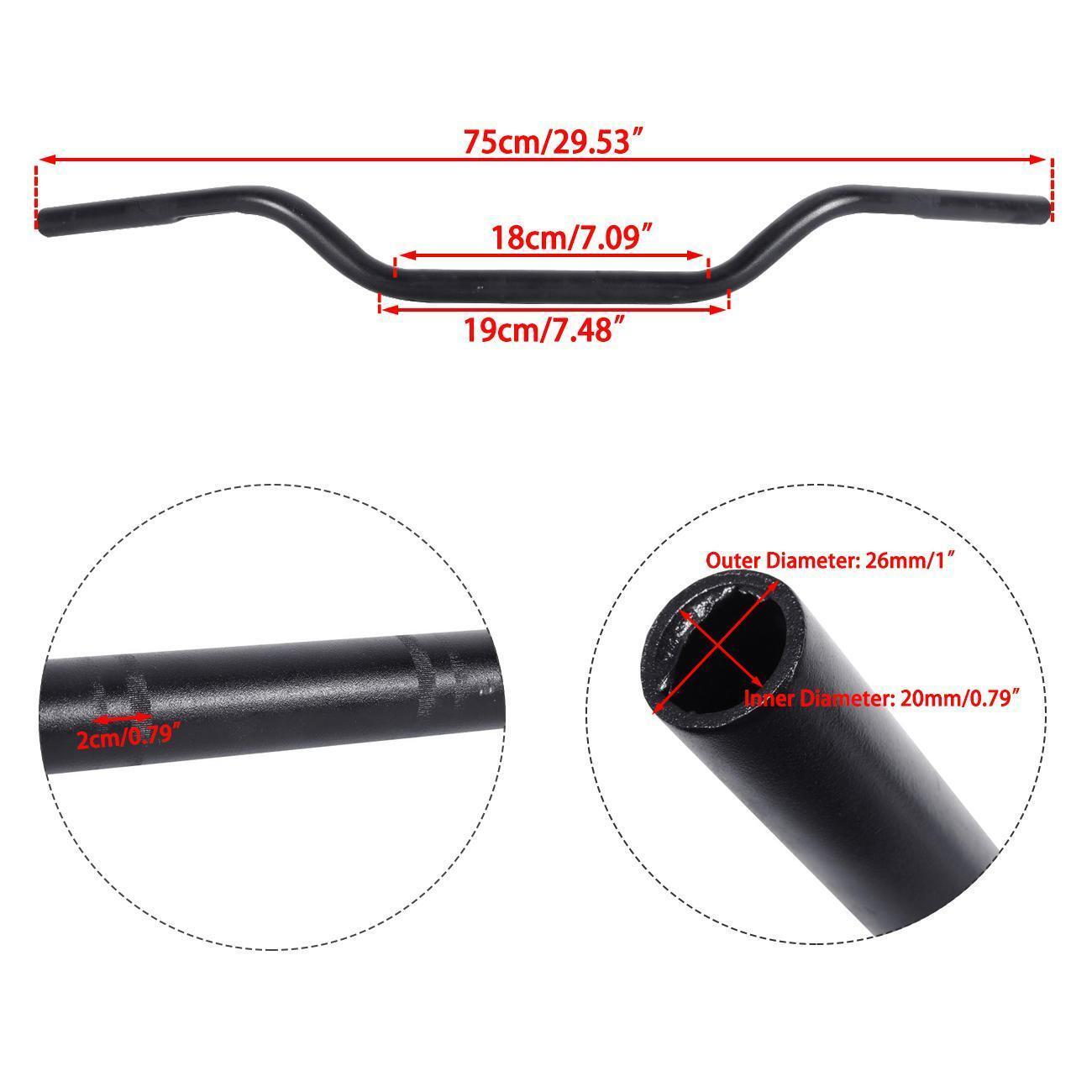 1" Handlebar Drag Bar For Kawasaki Vulcan 800 900 VN800 VN900 Classic ...