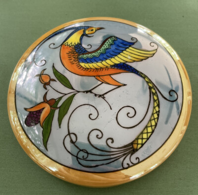 Noritake Art Deco Luster Ware Powder Jar/Dish made in Japan. Free ...