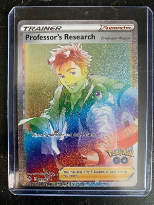 Pokémon TCG Professor's Research Pokemon GO 084/078 Holo Secret Rare | eBay