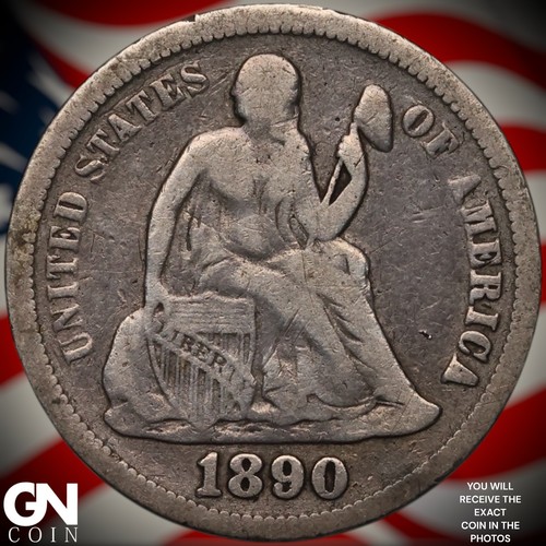1890 P Seated Liberty Dime A7514 | eBay