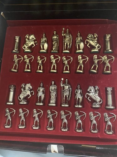 Roman Army Chess Set Figures Copper Brass Colors Roman Soldiers | eBay