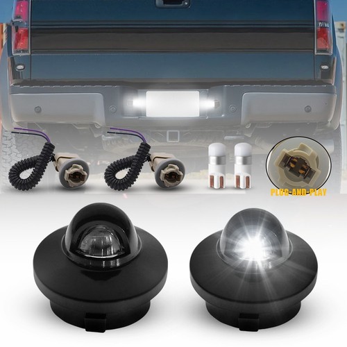 2PCS LED LICENSE PLATE LIGHT ASSEMBLY FOR 00-05 FORD EXCURSION/97-02 ...