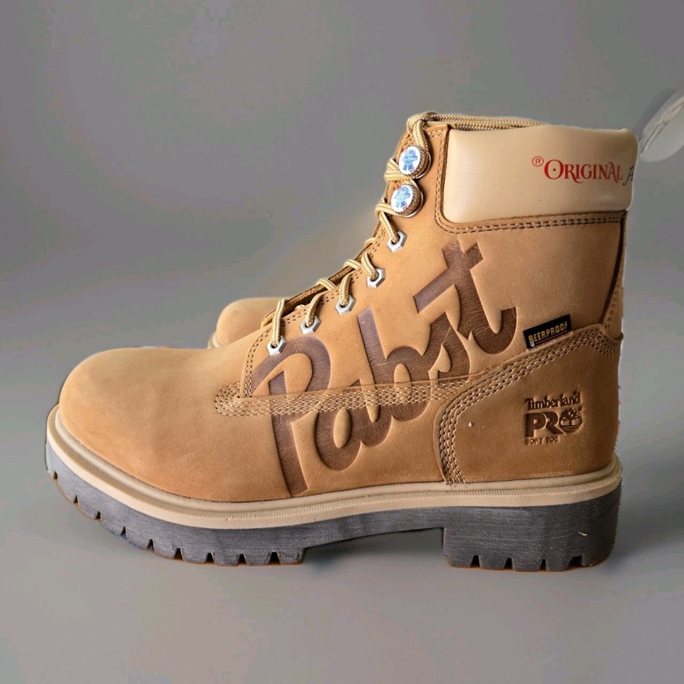 Men's Pabst x Timberland Pro Waterproof Boots Pabst Blue Ribbon | eBay