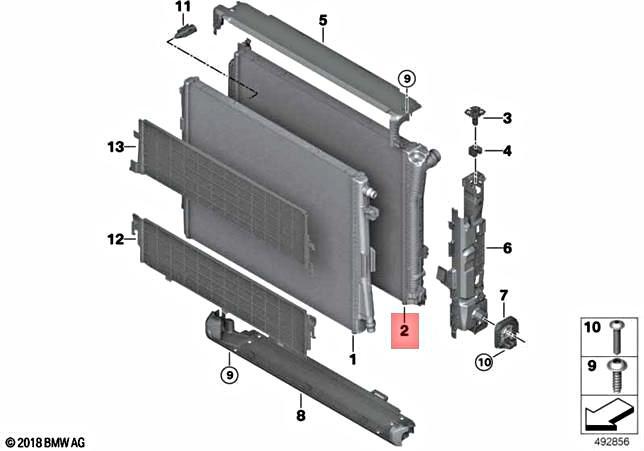 Genuine BMW Z4 G20 G29 320i 1.6 330i 330iX Z4 20i 30i Radiator ...