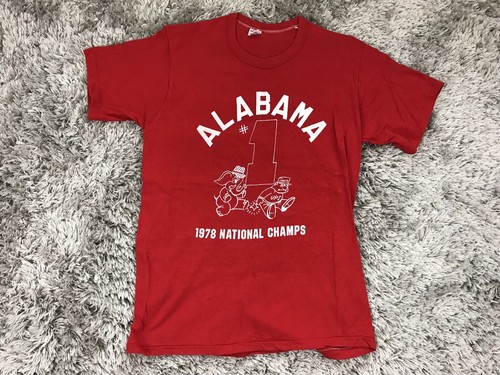 Vintage 1978 National Champs Alabama Crimson Tide Football NCAA Shirt ...