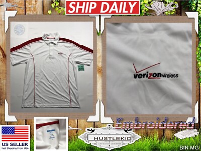 Official Verizon Wireless Golf Polo Shirt Sales Employee Work Men Large ...