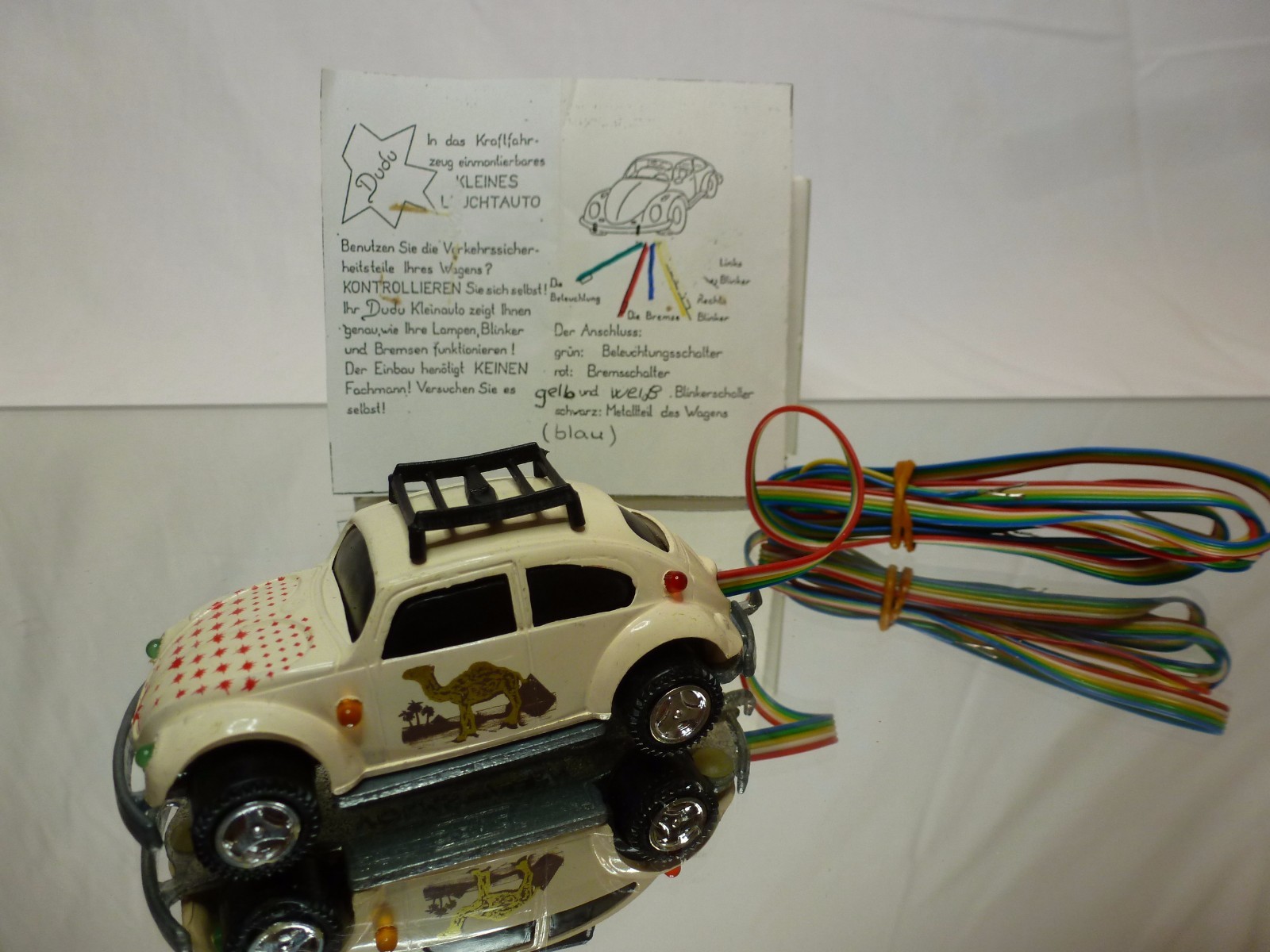 SALA DUDU VW VOLKSWAGEN 1200 KLEINES LEUCHTAUTO L9.0cm - EXTREMELY RARE ...