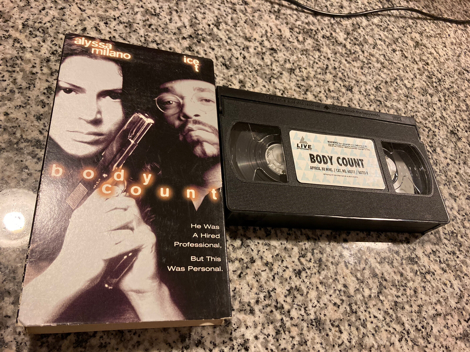 Body Count VHS Video Tape Alyssa Milano Justin Theroux Ice-T Kurt Voss ...