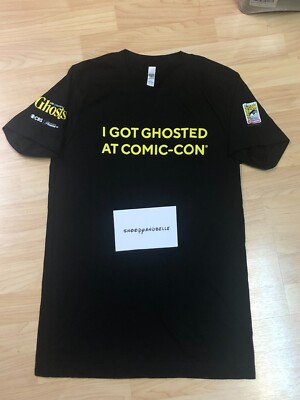SDCC 2023 CBS Ghosts EXCLUSIVE "I Got Ghosted at Comic-Con" T-Shirt Small | eBay