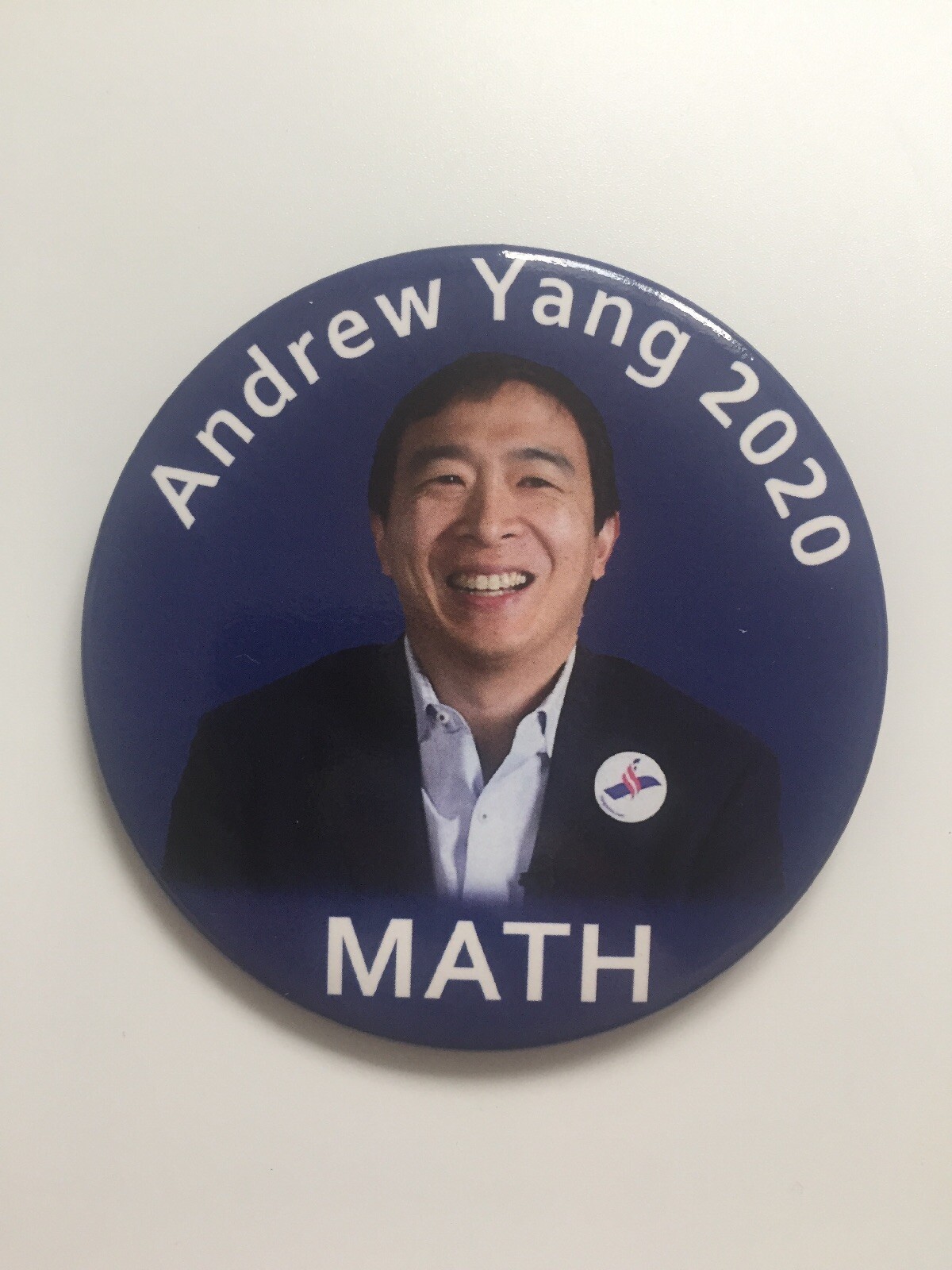 2020 Andrew Yang for President 3" Button Pin "MATH" "Andrew Yang 2020 ...