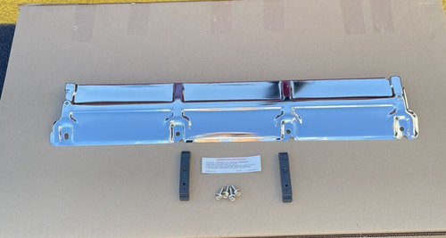 CHROME 68-77 Chevelle Radiator Top Panel Support repro + cooling decal ...
