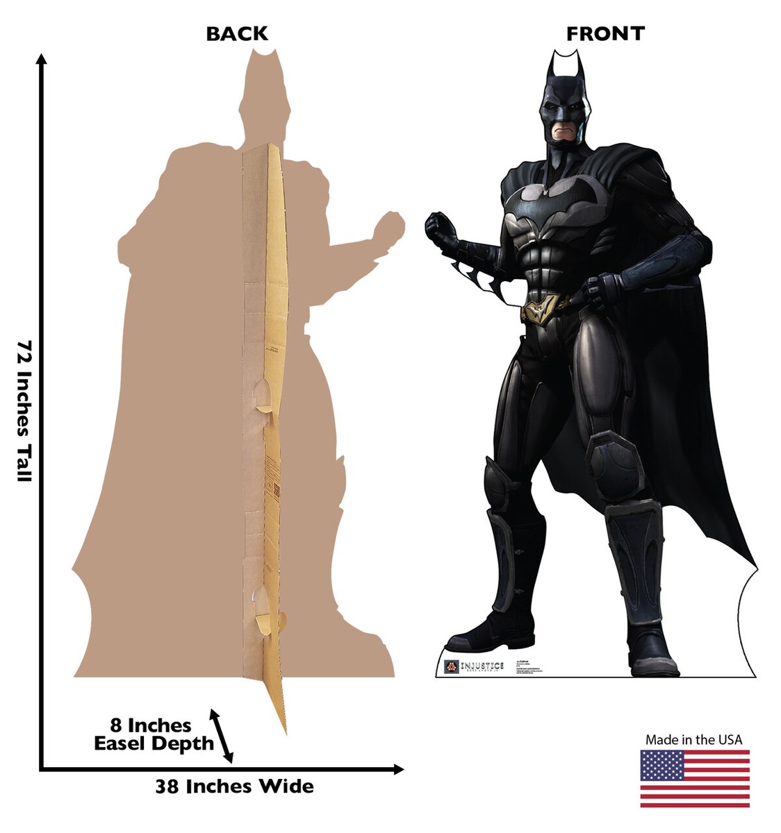 Lifesize Black Adam Injustice Gods Among Us Cardboard