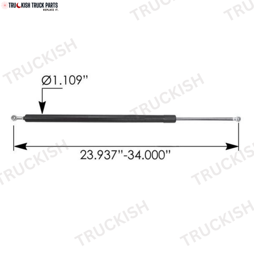 OEM QUALITY PAIR OF FREIGHTLINER CASCADIA HOOD SHOCKS A1719230000/A17 ...