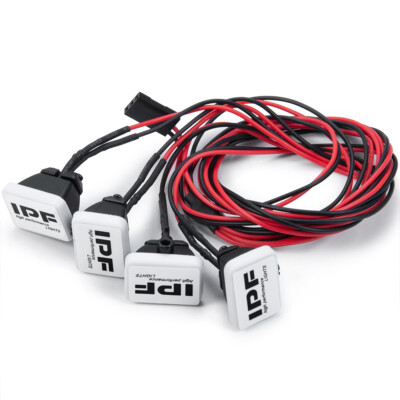 FLYXM For RC 1:10 RC Crawler Trax4 4PCS LED LIGHT PODS Roof Lights IPF ...