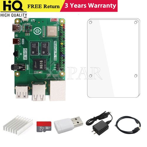 Walnut Pi 1B Development Board Kit Dual Band WiFi + Bluetooth5.0 H616 4 ...
