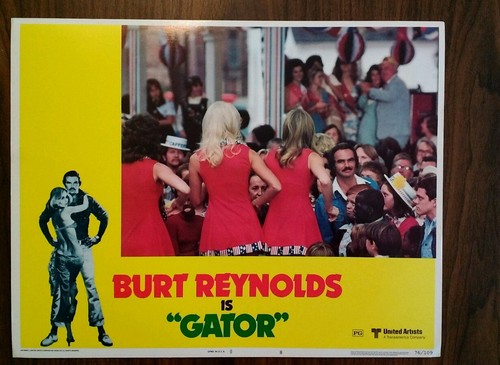 Rare 1976 Lobby Card - Burt Reynolds - Gator - Original, 11x14, Great ...