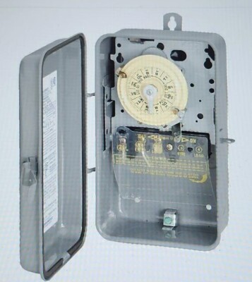Intermatic T101R 120-Volt SPST 24 Hour Mechanical Time Switch with ...