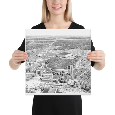 Karl Hoefle Dallas Texas Yellowpages Art Canvas | eBay