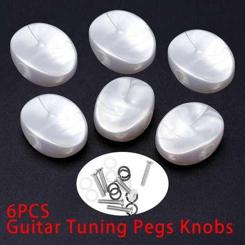 6PCS Guitar Tuning Pegs Tuners Machine Heads Replacement Button Knobs ...