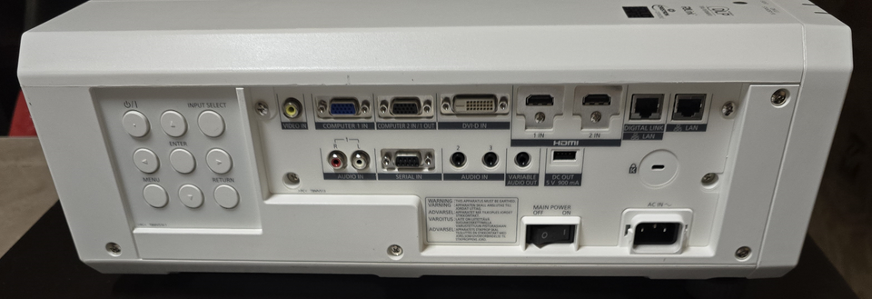 Panasonic PT-RZ570 5400 Lumen Laser DLP Projector in perfect condition ...