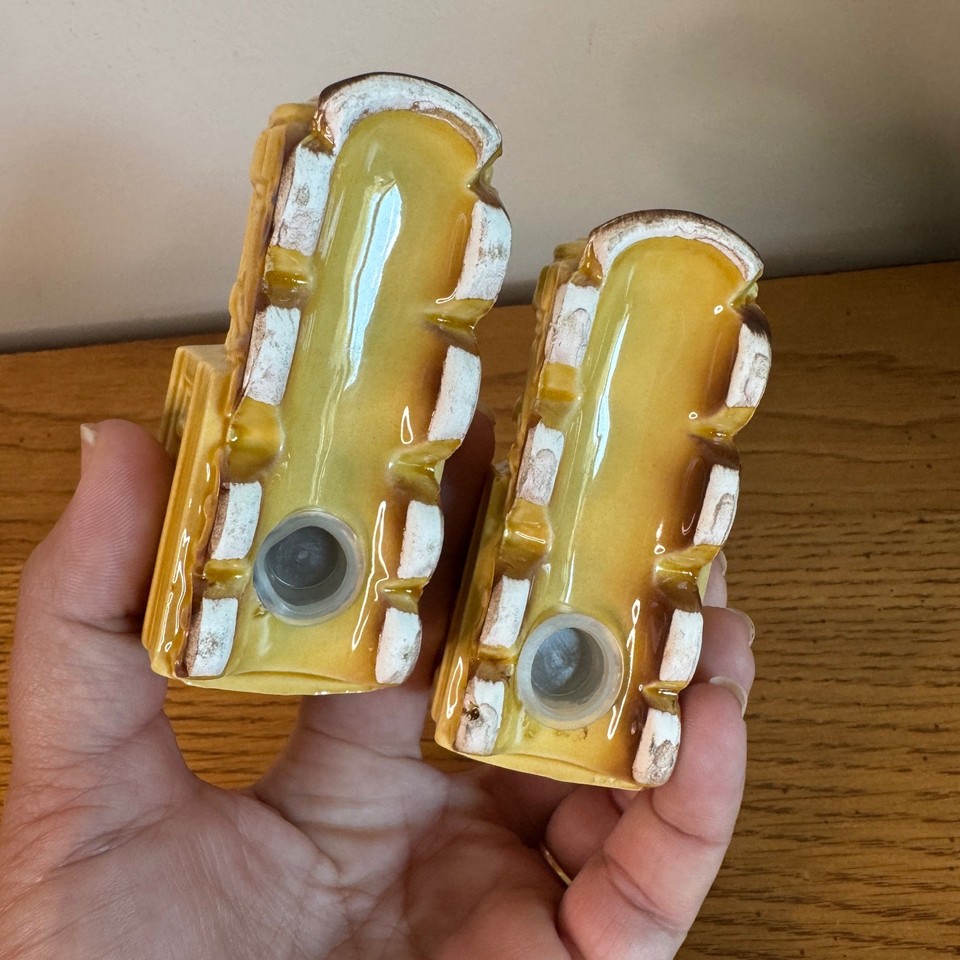 Vintage Chattanooga Choo Choo Train Ceramic Yellow Salt Pepper Shakers ...