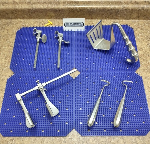 V MUELLER CARDIOTHORACIC CHEST INSTRUMENT SET, SCISSOR, FORCEP, RONGEUR ...