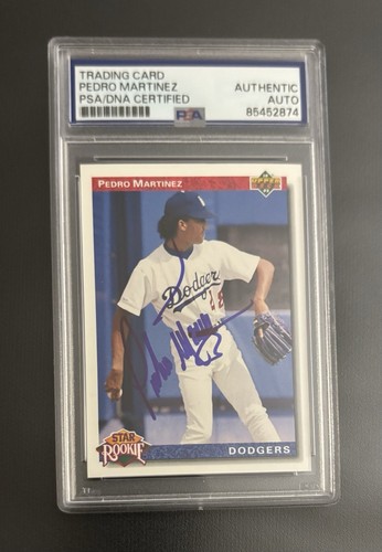 PEDRO MARTINEZ auto 1992 UPPER DECK STAR ROOKIE PSA/DNA AUTHENTIC on ...