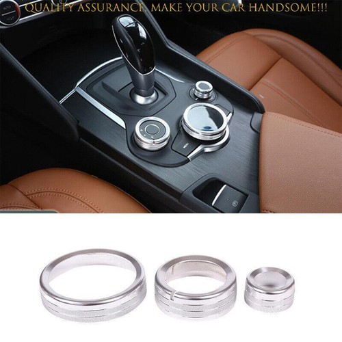 For Alfa Romeo Stelvio Giulia 2017-19 Silver Alloy Console Multimedia ...