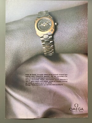 Omega Seamaster Titan Quartz 1983 Vintage Watch Ad Werbung Reklame V13 ...