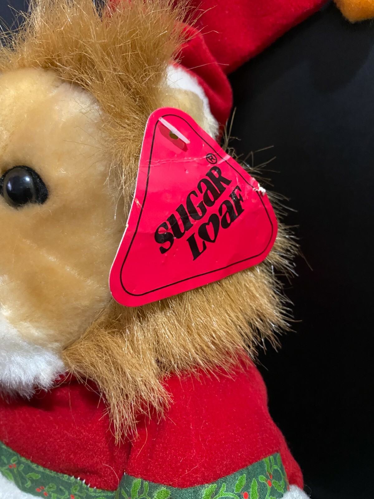 Vintage Sugar Loaf Lion Plush With Tags Christmas Santa bag of presents ...