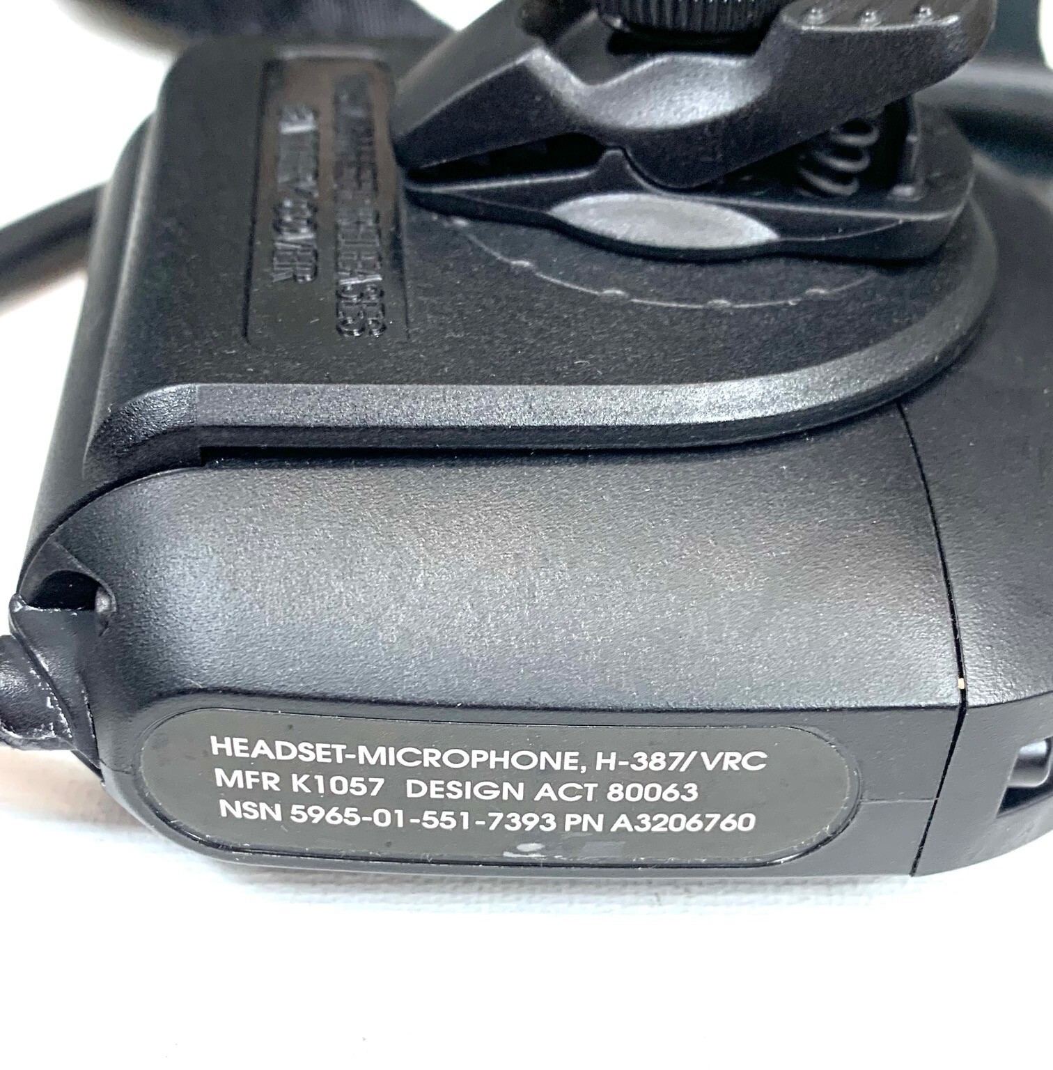 Racal Acoustics Raptor Headset & Microphone - H-387/VRC - A3206760 ...