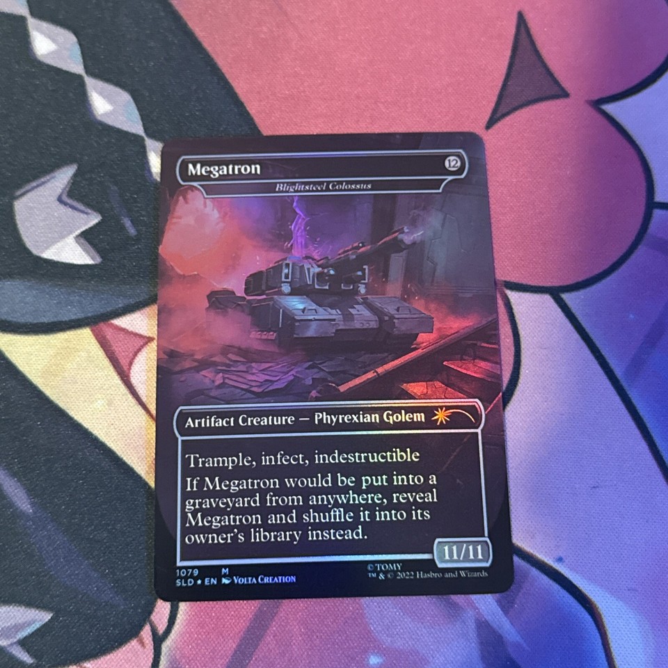 MTG: Megatron Blightsteel Colossus (1079) Secret Lair Drop Borderless ...