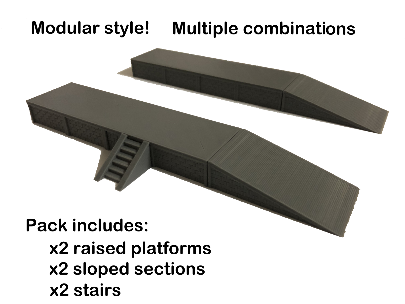 TT:120 Gauge - Model Railway Train Platform - Multiple pieces! | eBay UK