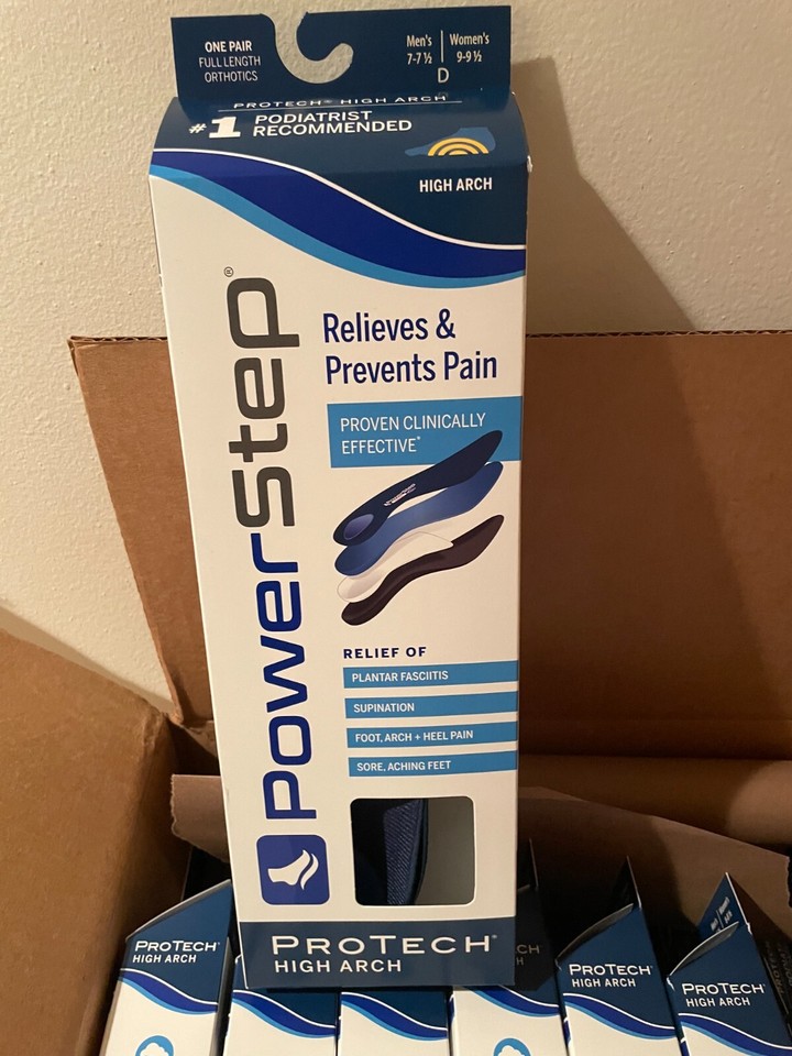 Powerstep Protech Full Length Arch Support Orthotic Insoles | eBay