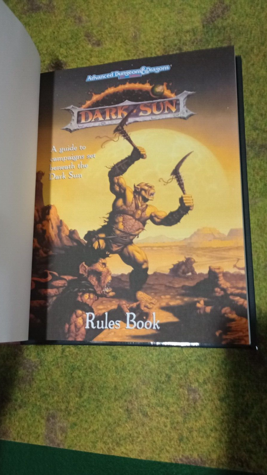 HARDCOVER Dark Sun Campaign Setting Box Set Advanced Dungeons Dragons ...