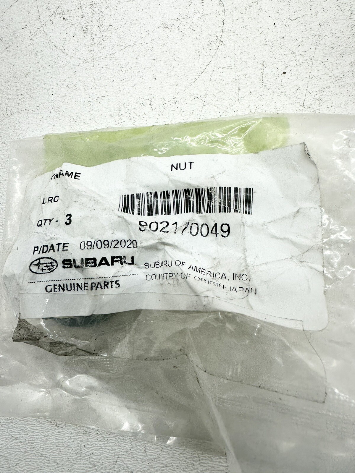 OEM Genuine Front Transmission Axle Nut 2000-2019 Subaru 902170049 for ...