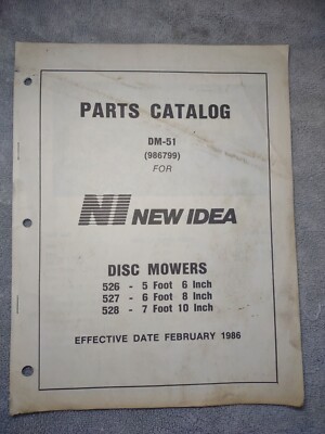 Farm Implement Parts - New Idea Mower