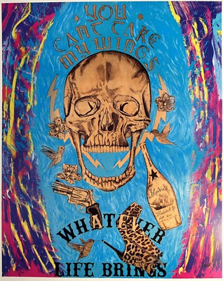 SICK SKULL MODERN 10”x13”w/out Edge(print of my art the original4’x5 ...