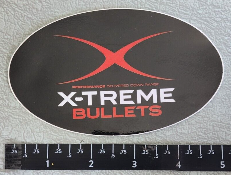 X-Treme Bullets Black Oval Logo Vinyl Decal Sticker Shot Show OEM ...