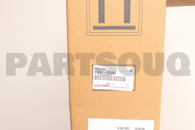 5330102300 Toyota Hood SUBAssy 53301-02300 Genuine OEM Part for sale ...