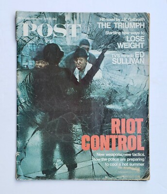 VINTAGE THE SATURDAY EVENING POST APRIL 20, 1968 ~RIOT CONTROL | eBay