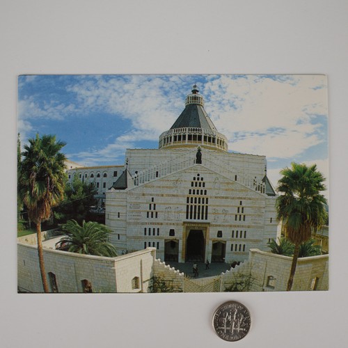 1973 Nazareth Postcard - Church Of The Annunciation - Israel | eBay