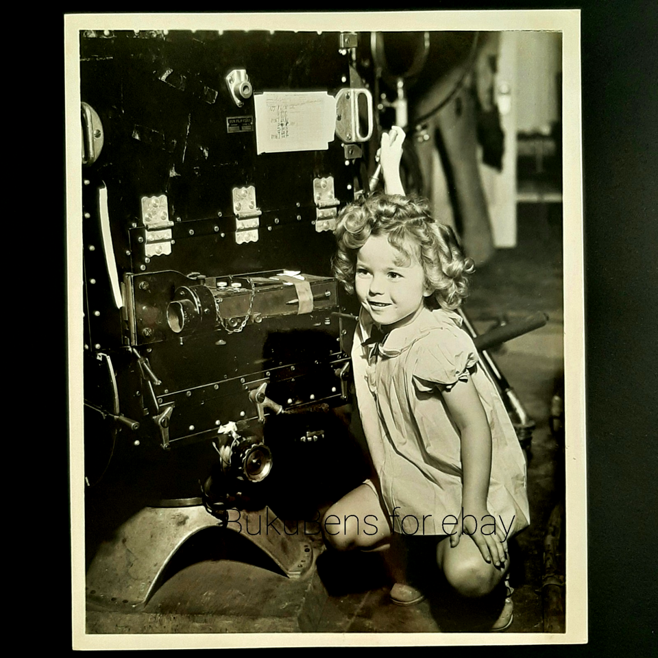 Vintage 1930's Candid Promo Photo Young Shirley Temple Behind the ...