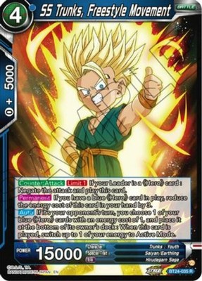 SS Trunks, Freestyle Movement - BT24-035 Foil Dragon Ball Super Card ...