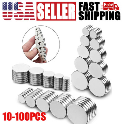 Neodymium Rare Earth Magnets N35 Super Strong Round Disc Thin Tiny ...