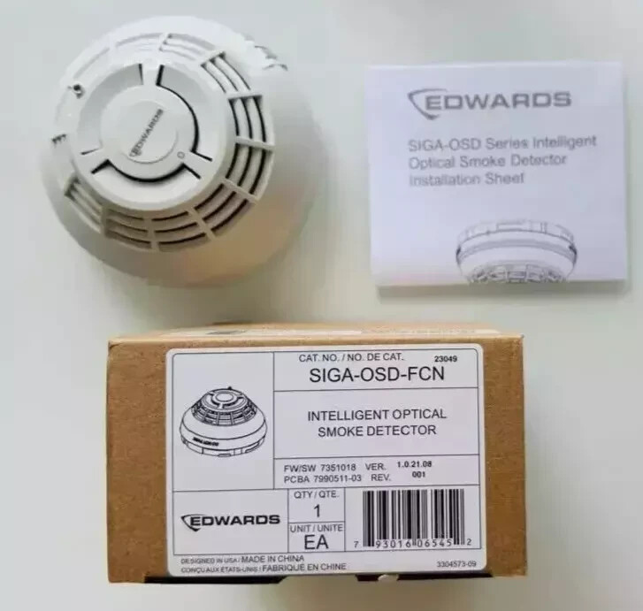 BRAND NEW EDWARDS EST SIGA-OSD-FCN INTELLIGENT OPTICAL SMOKE DETECTOR ...