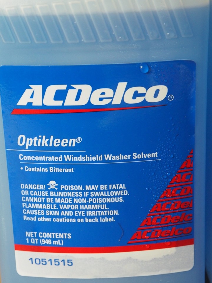 9 New ACDelco 32-ounce OPTIKLEEN Concentrated WINDSHIELD WASHER SOLVENT ...
