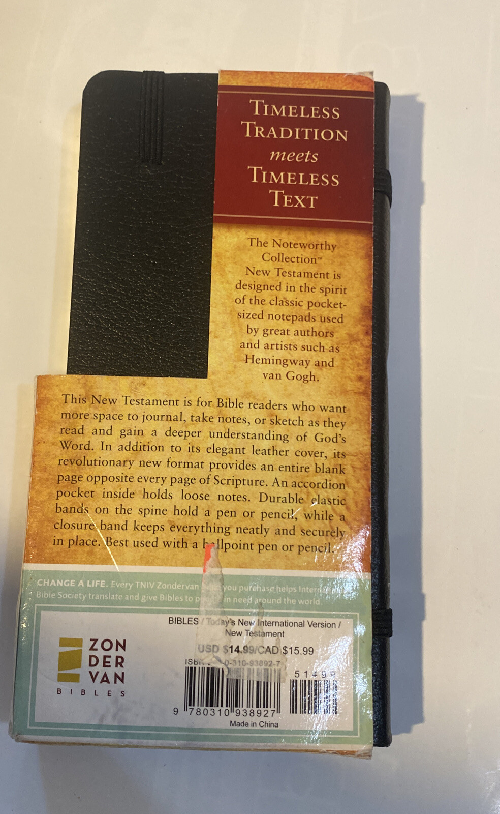 TNIV New Testament Bible by Zondervan Staff (2008, Leather) for sale ...